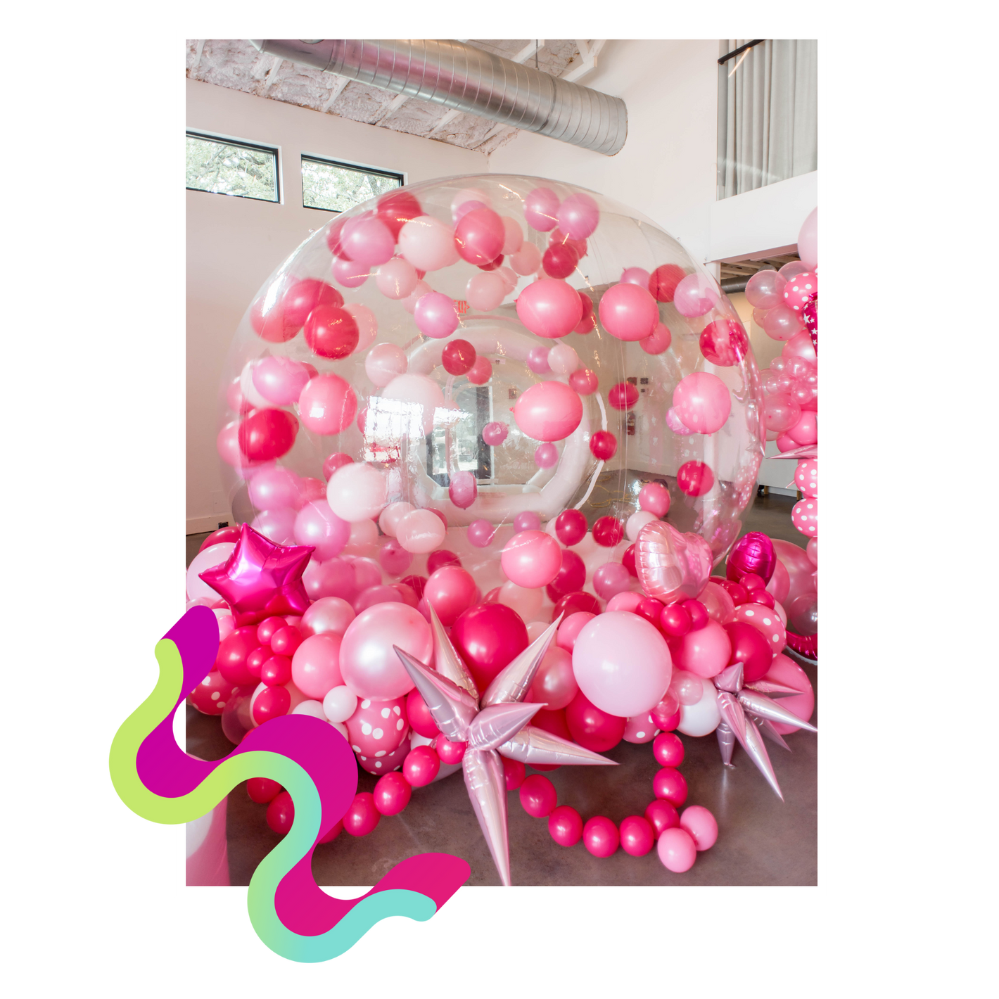 DFW Confetti Bounce - White & Modern Bounce House Rentals