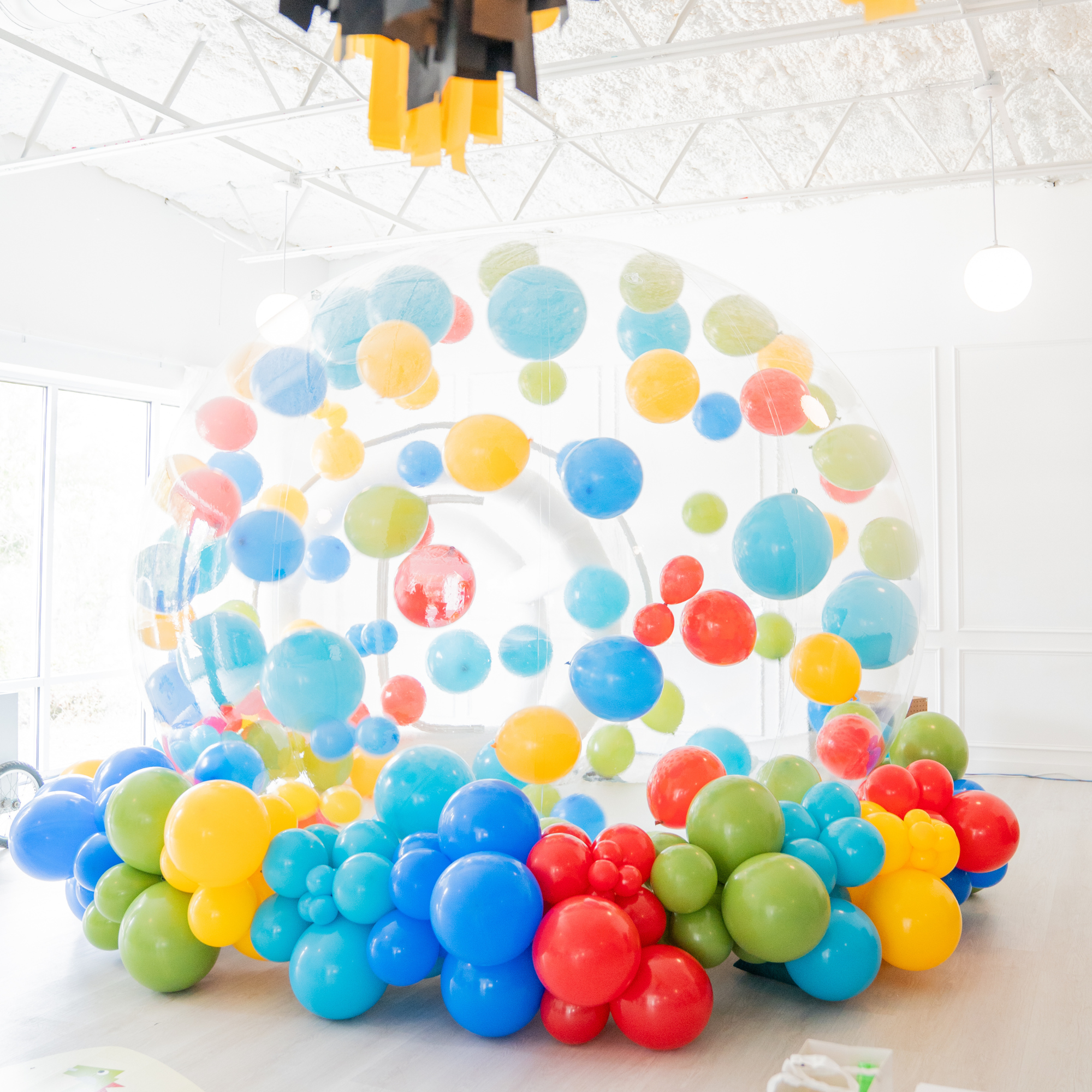 DFW Confetti Bounce - White Bounce House & Modern Bounce House Rentals