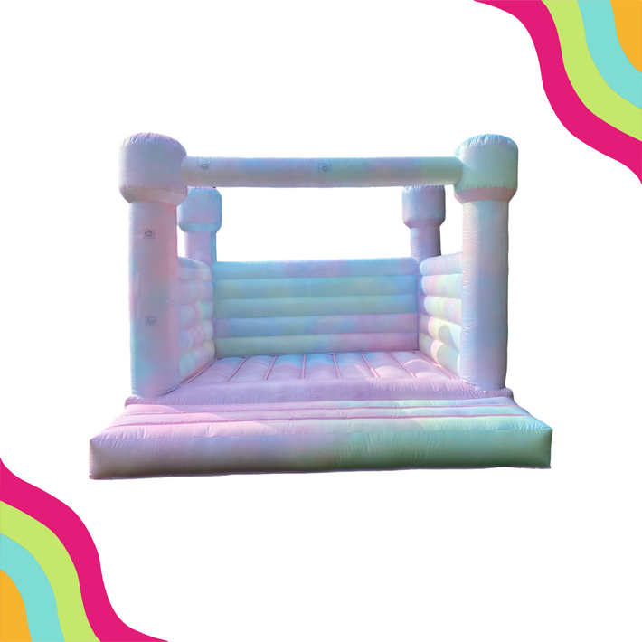 DFW Confetti Bounce - White & Modern Bounce House Rentals